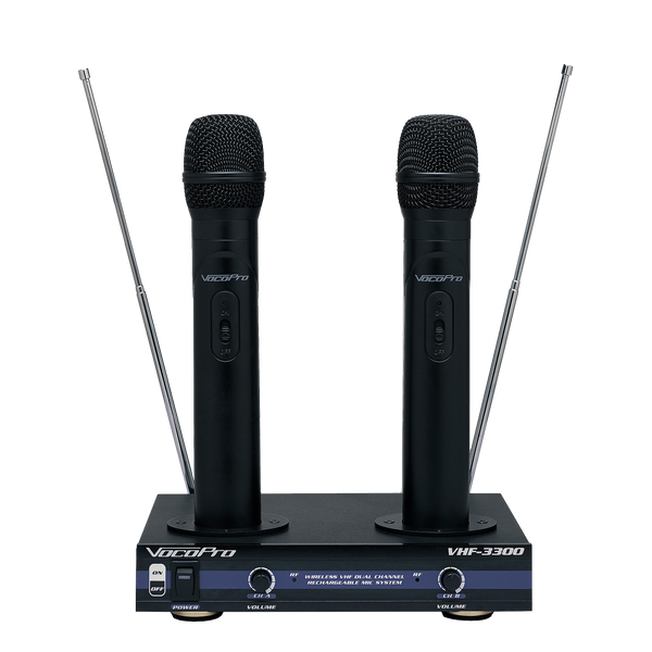 VocoPro VHF-3300 Dual Wireless Rechargeable Mic System – Phong Le Mega ...